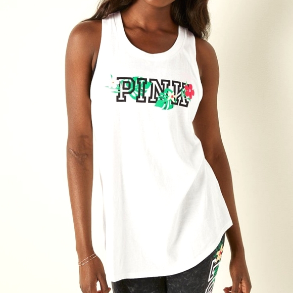 PINK Victoria's Secret | Tops | New Victorias Secret Pink Racerback ...